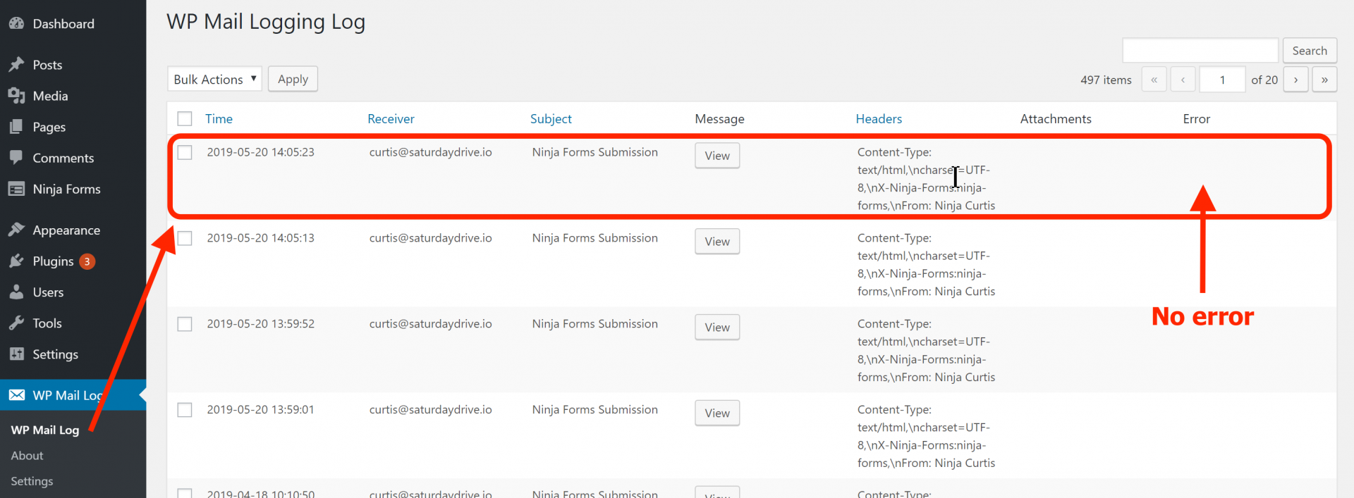 Email Action Troubleshooting - Ninja Forms