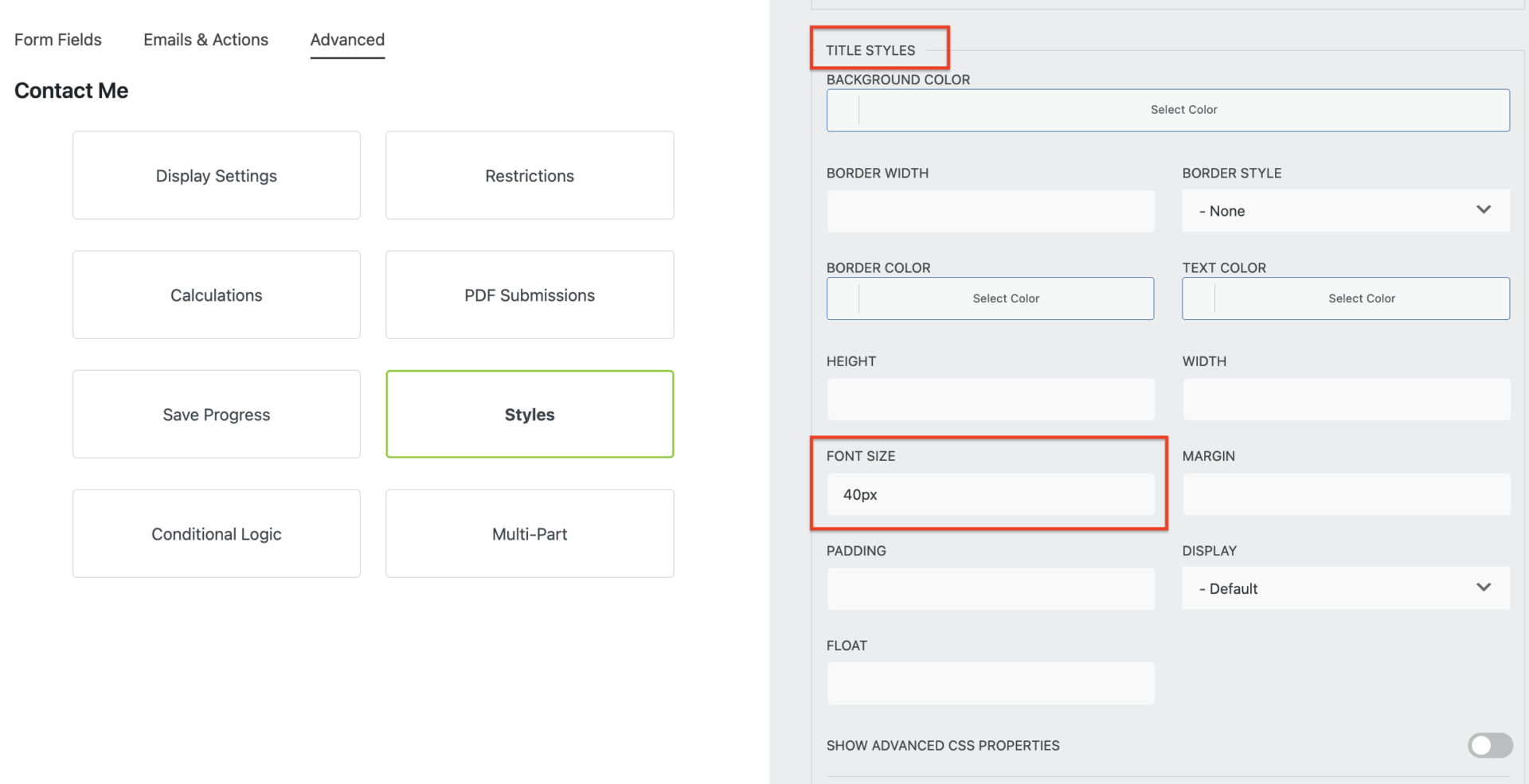 How to Customize Wordpress Forms (Font Styling)