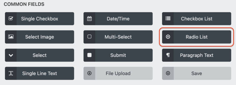 How to Add a Radio Button in WordPress - Ninja Forms
