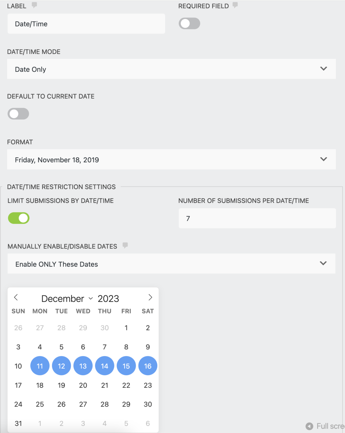 How to Create a Date Time Picker Field in WordPress - Ninja Forms