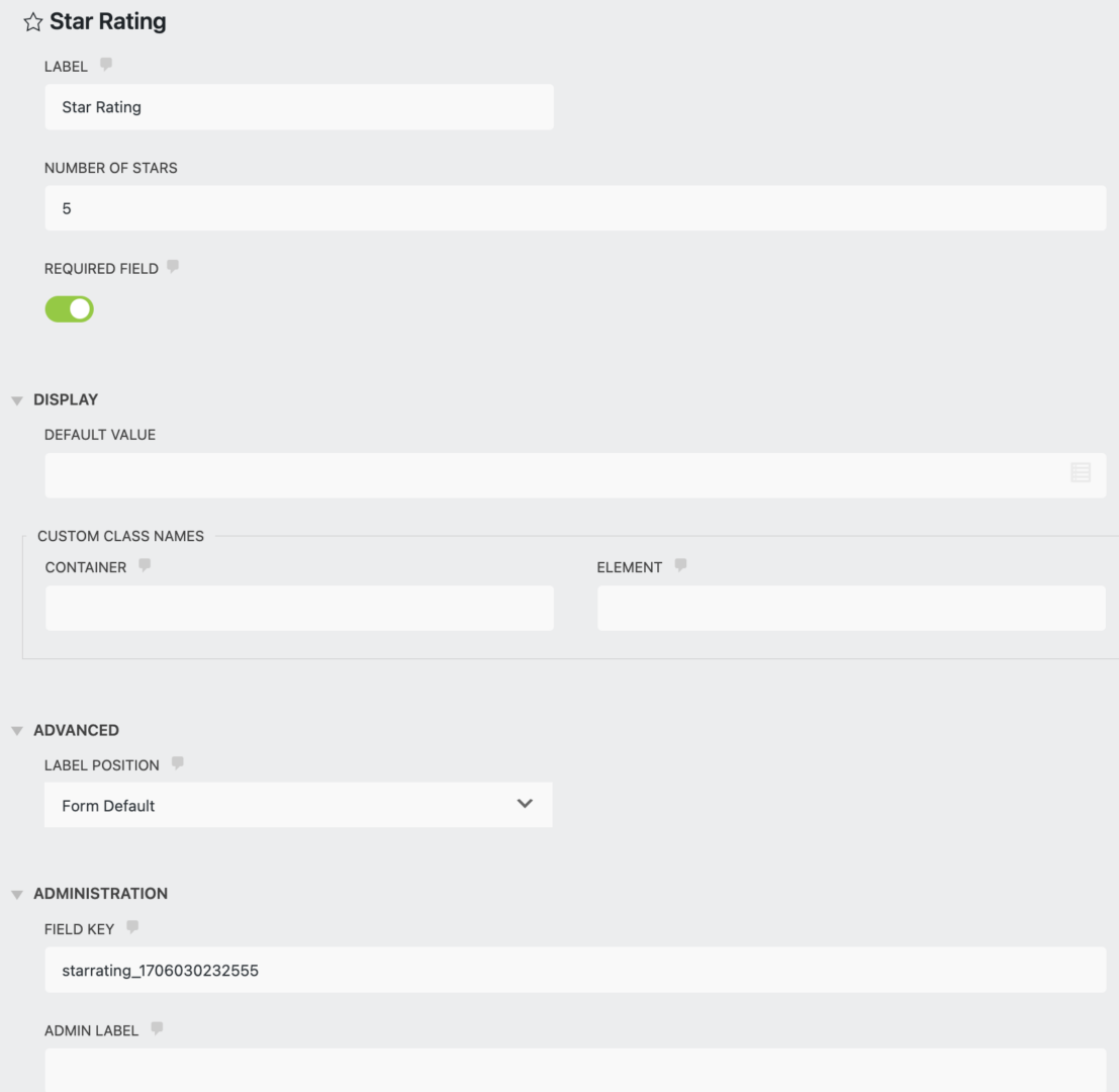 How to Add a Star Rating Field in WordPress - Ninja Forms