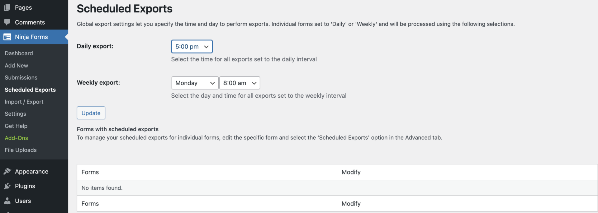 Send Weekly Digest of Form Submissions in WordPress