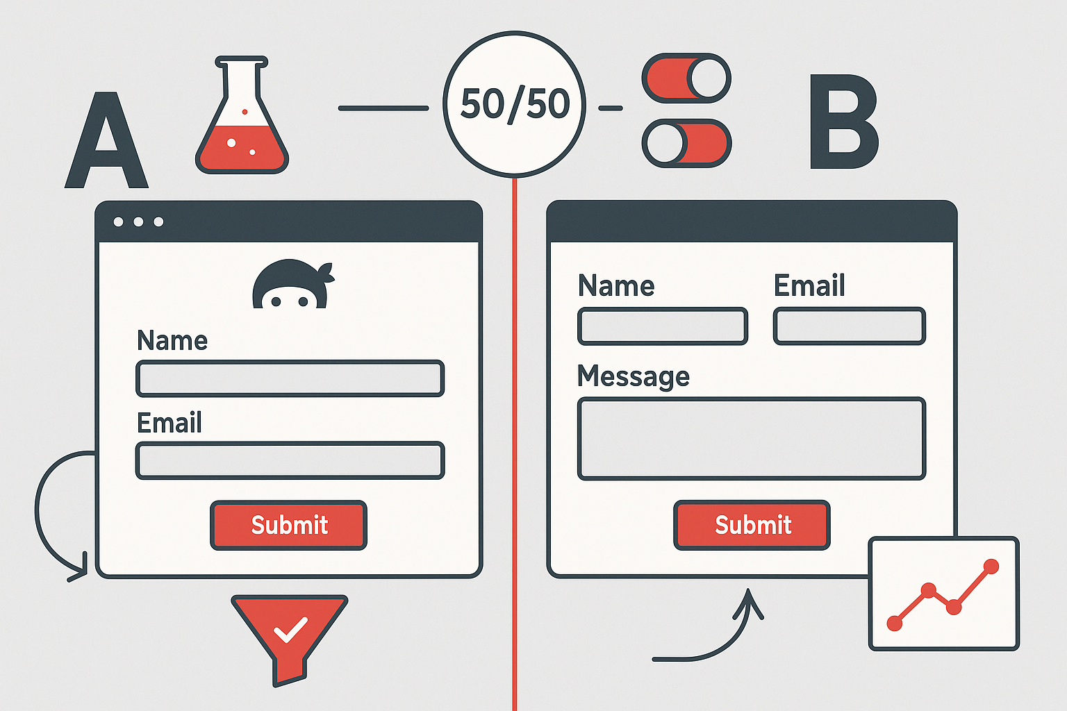 A/B Test (Split Test) a WordPress Form: Free & Easy Tools - Ninja Forms